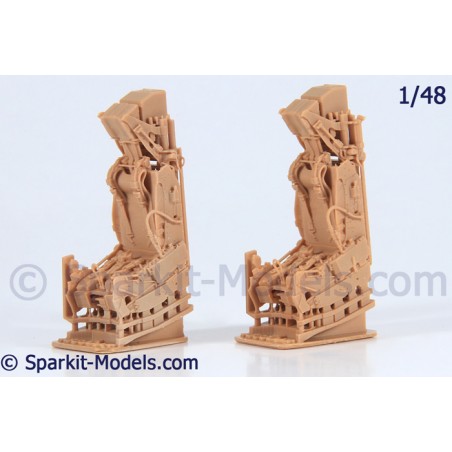 Rafale B - Mk.F16F Ejection Seats (Lowered Harness) 2Pcs- 1/48