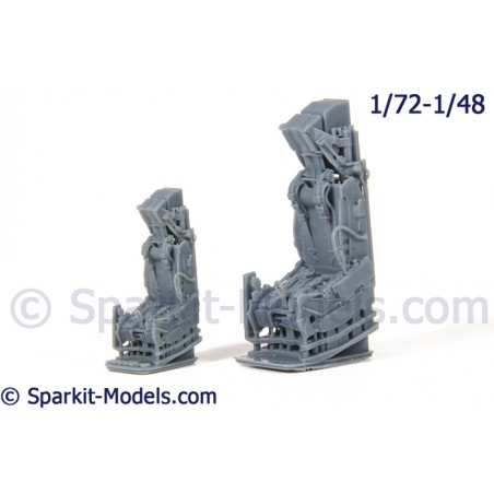 Rafale B - Mk.F16F Ejection Seats (Lowered Harness) 2Pcs- 1/72
